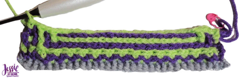 Geometry Mosaic Crochet – free stitch pattern tutorial with video