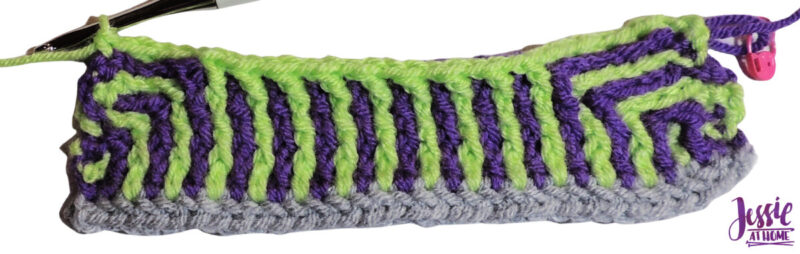 Geometry Mosaic Crochet – free stitch pattern tutorial with video