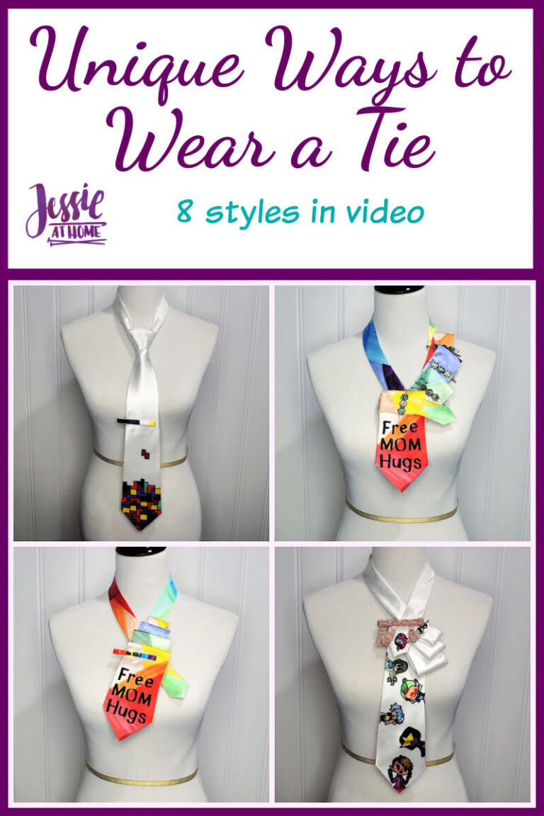8 Unique Ways to Wear a Tie - with helpful videos! - Jessie At Home