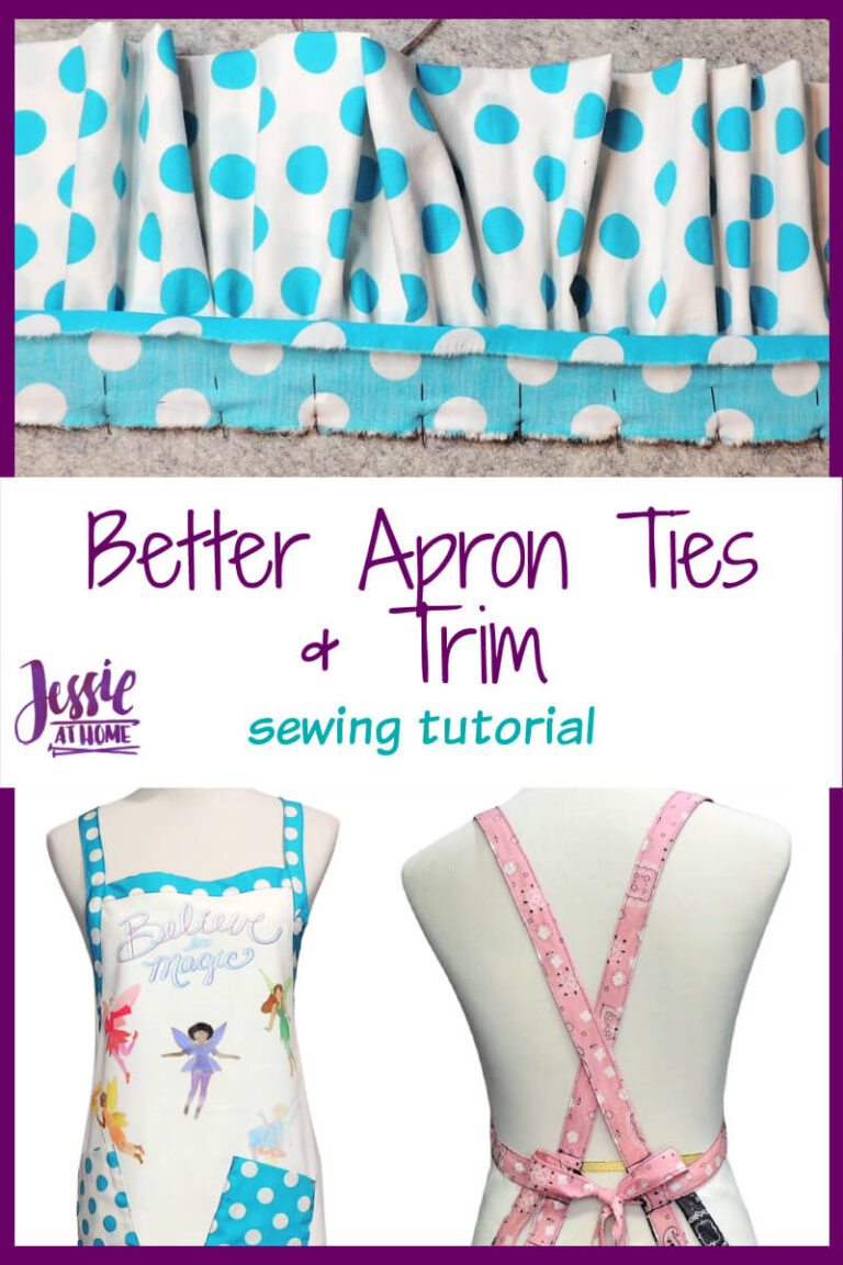 Better Apron Ties - plus super fun trim - Jessie At Home