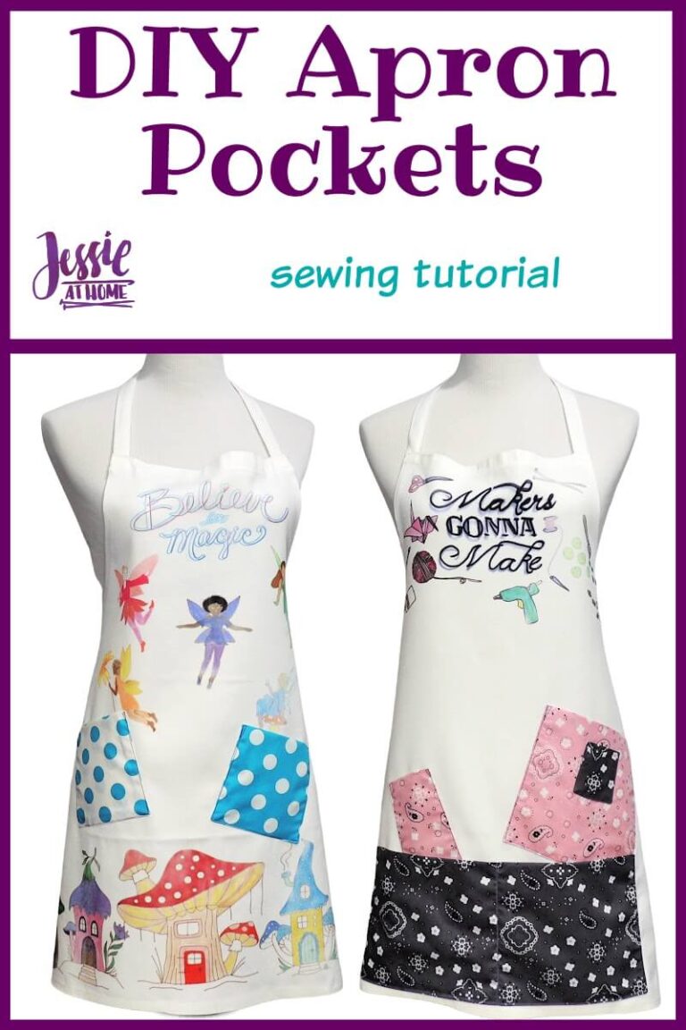 DIY Apron Pockets - because crafters love pockets - Jessie At Home
