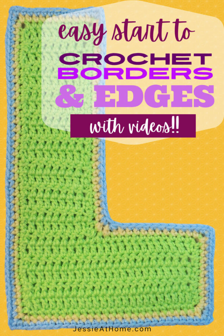 How To Crochet Along Edge Tutorial - Jessie At Home
