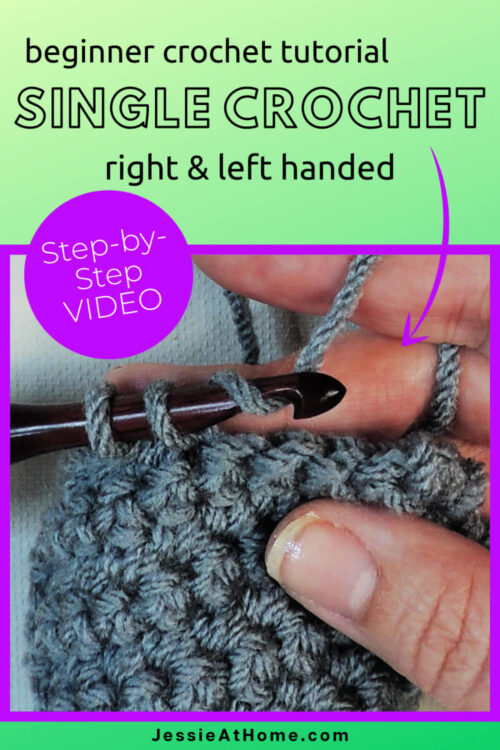 How To Single Crochet for Beginners (sc): With Right and Left Handed Videos