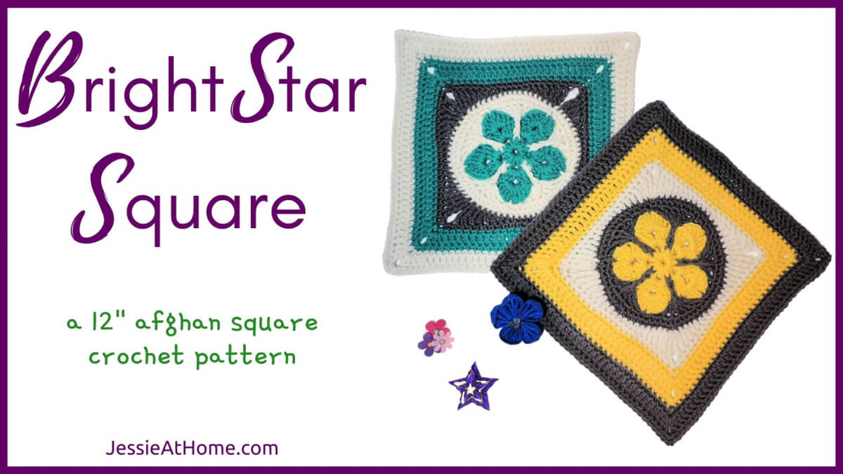 Crochet Pattern Bright Star Square - Jessie At Home