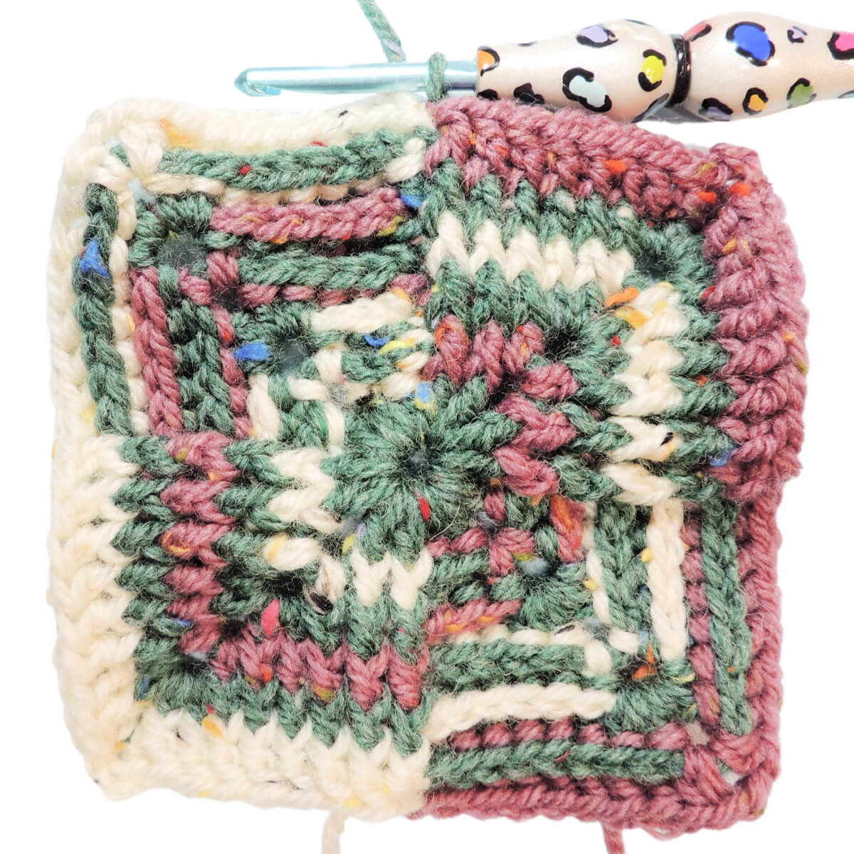 This Textured Crochet Blanket Square Is a Feast for Your Eyes