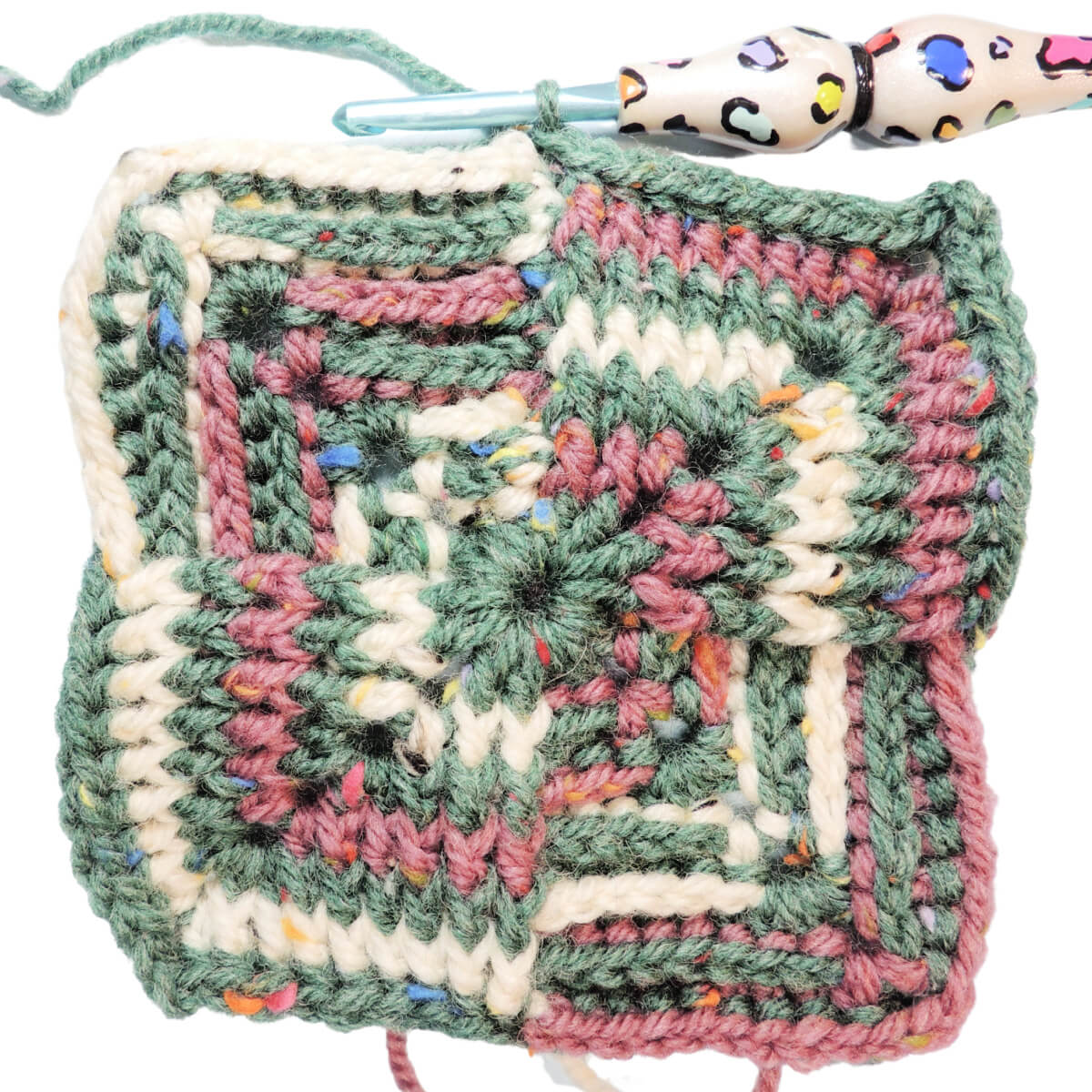 This Textured Crochet Blanket Square Is a Feast for Your Eyes