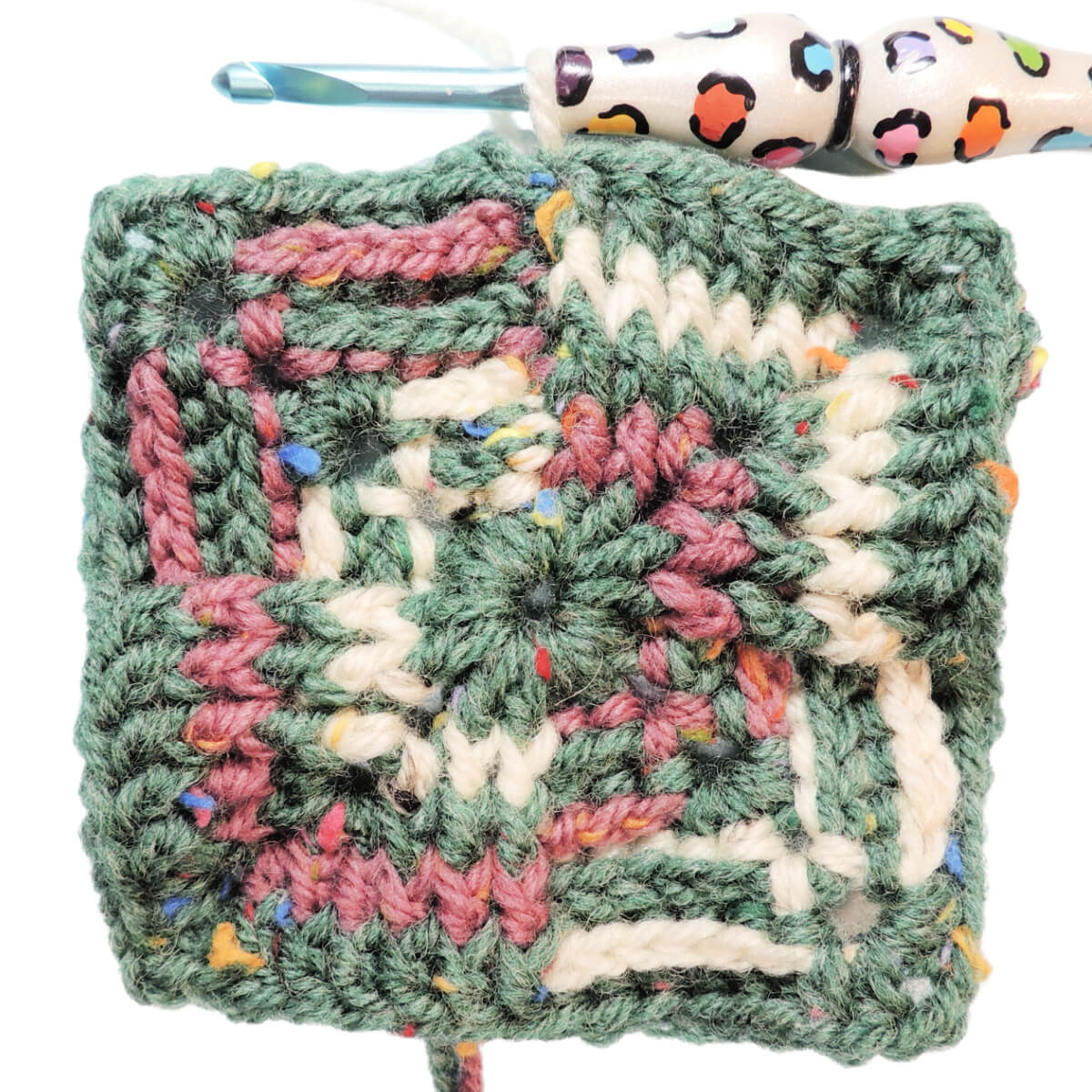 This Textured Crochet Blanket Square Is a Feast for Your Eyes