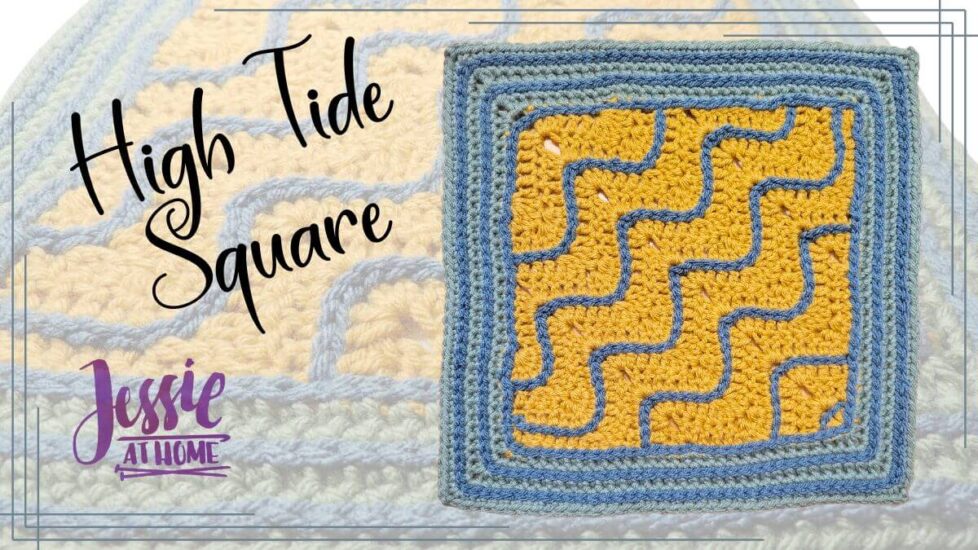 High Tide Square: Beautiful Waves Crochet Block - Jessie At Home