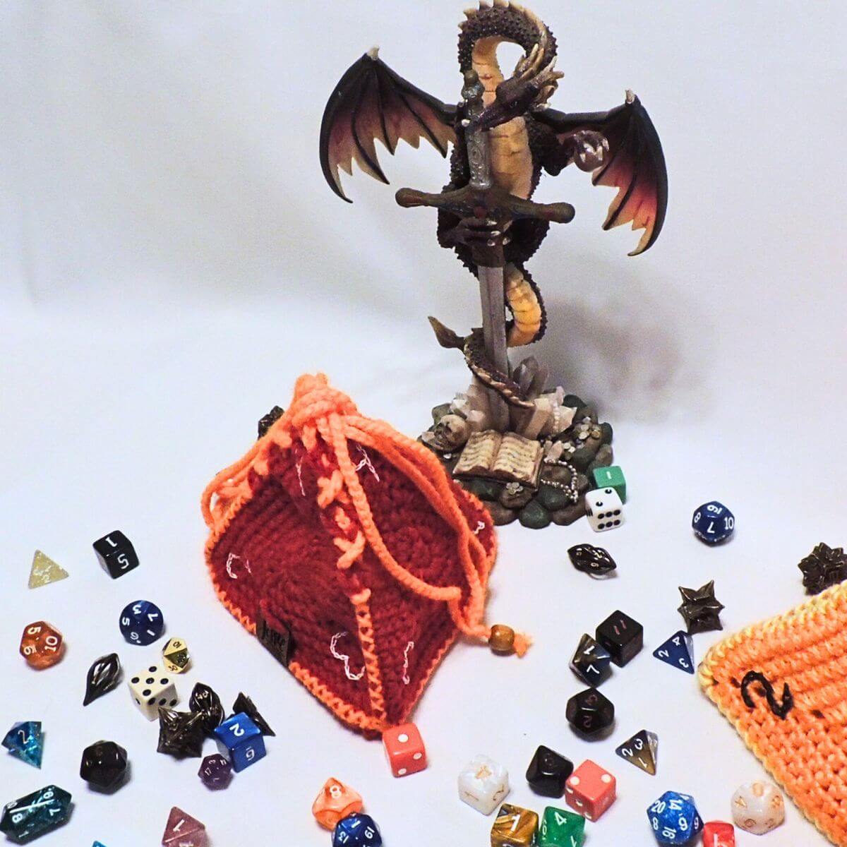 D4 Dice Bags Crochet Pattern for Your Daily Quests - Jessie At Home