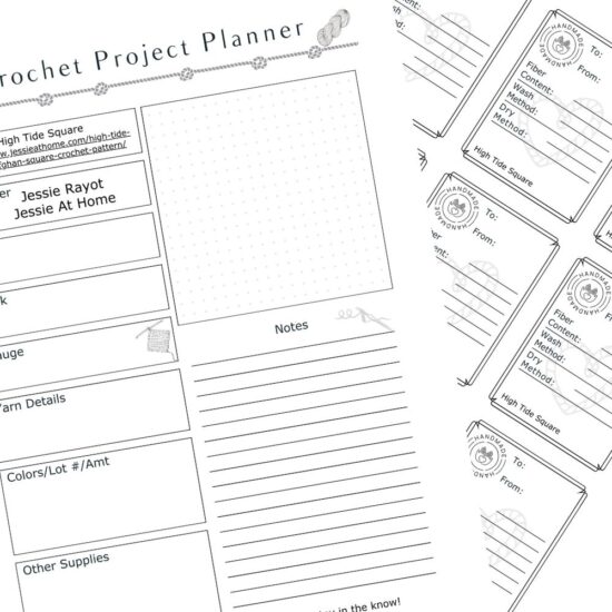 High Tide Square Crochet Pattern Project Page and Gift Tags – Jessie At ...