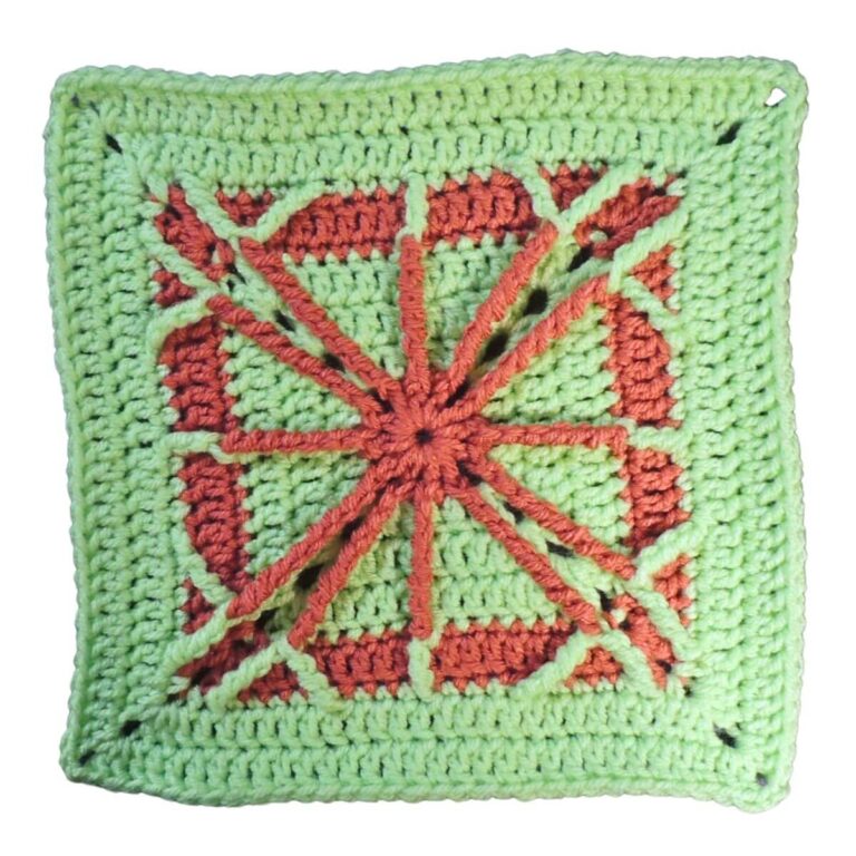 Argyle Crochet Square with Step by Step Guide - Jessie At Home