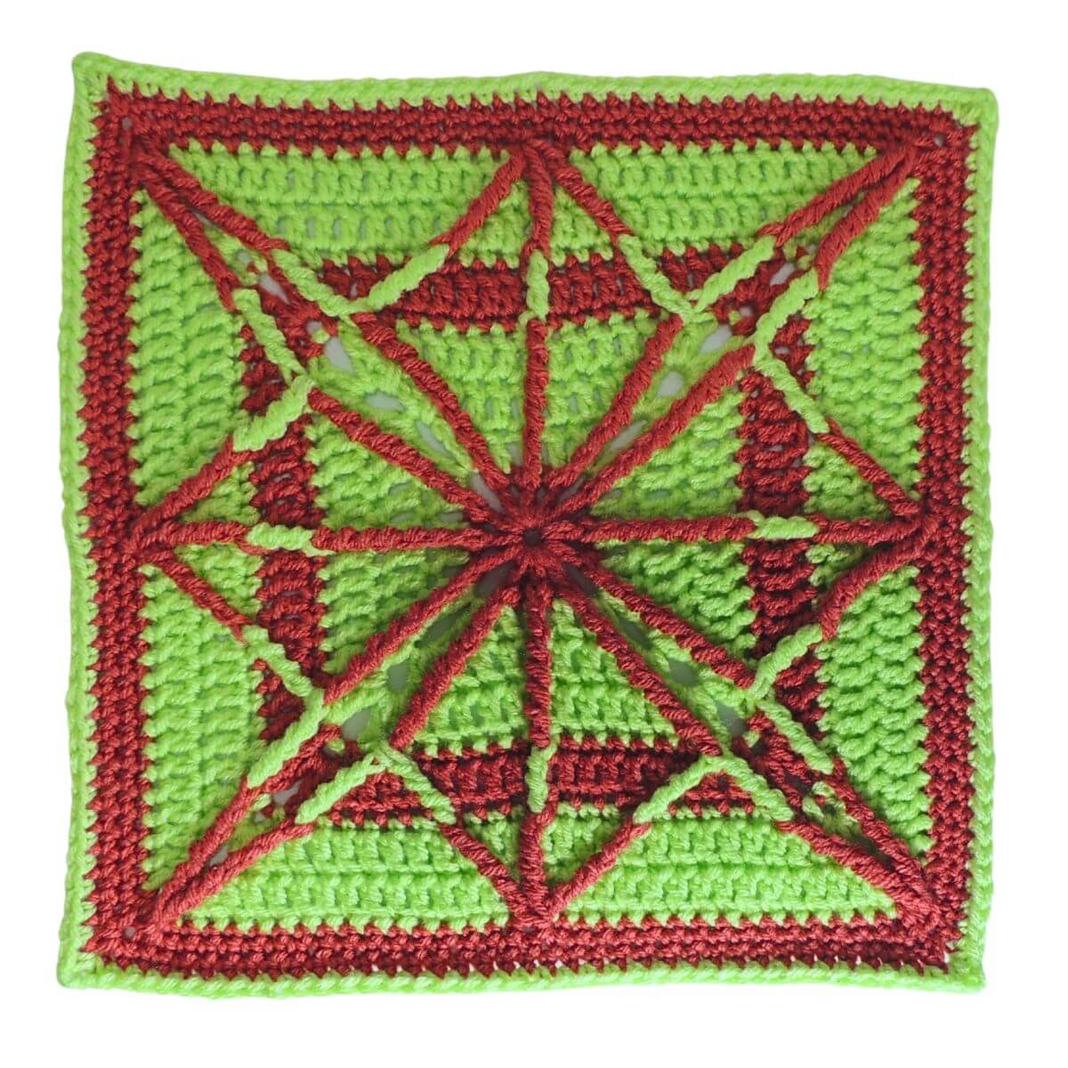 Argyle Crochet Square with Step by Step Guide - Jessie At Home