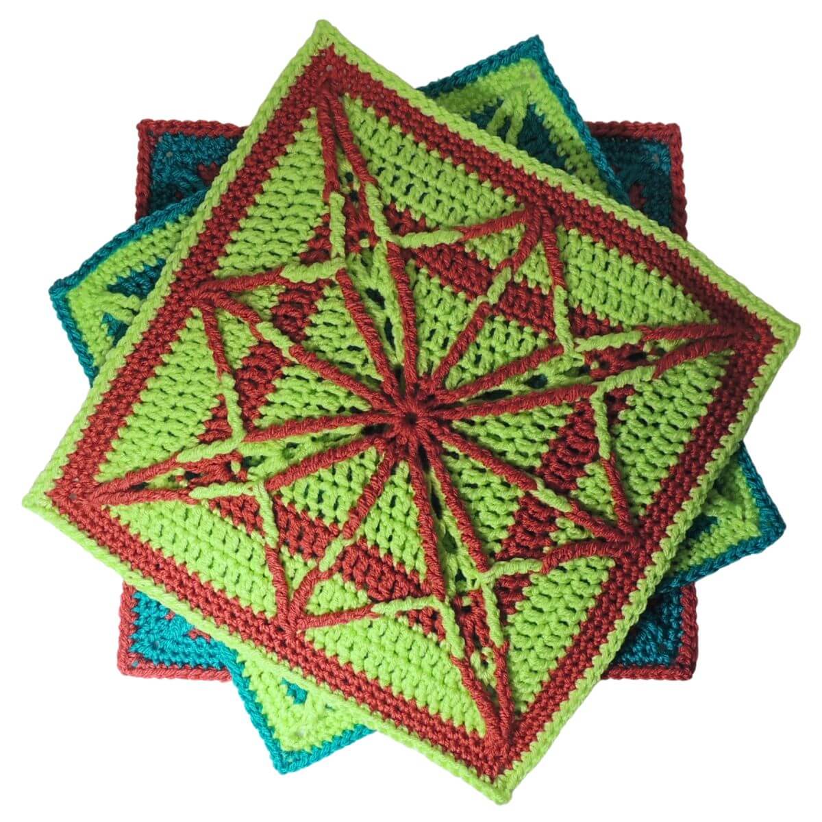 Argyle Crochet Square with Step by Step Guide - Jessie At Home