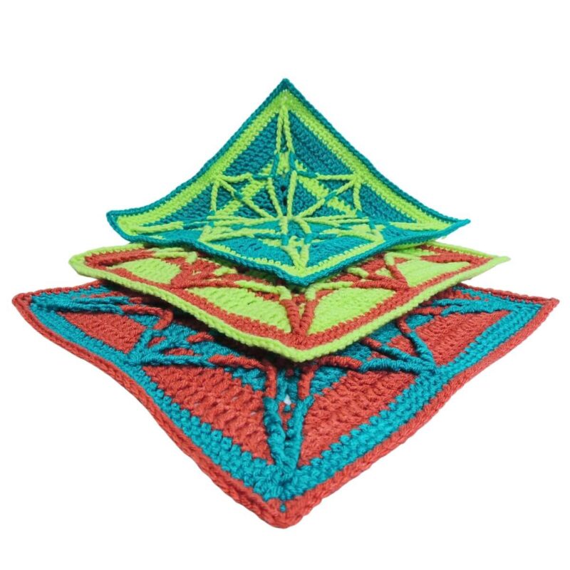 Argyle Crochet Square with Step by Step Guide - Jessie At Home