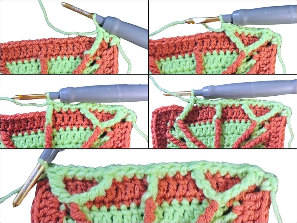 Argyle Crochet Square with Step by Step Guide - Jessie At Home